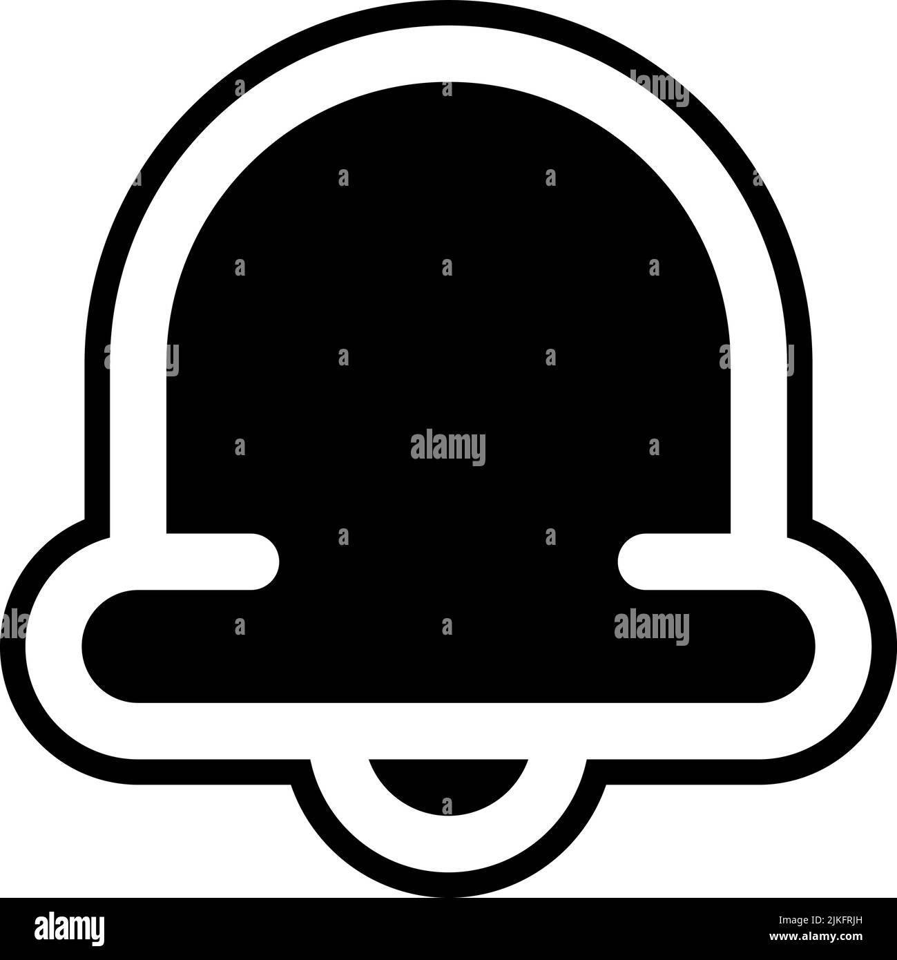 notification icon black vector illustration Stock Vector Image & Art ...