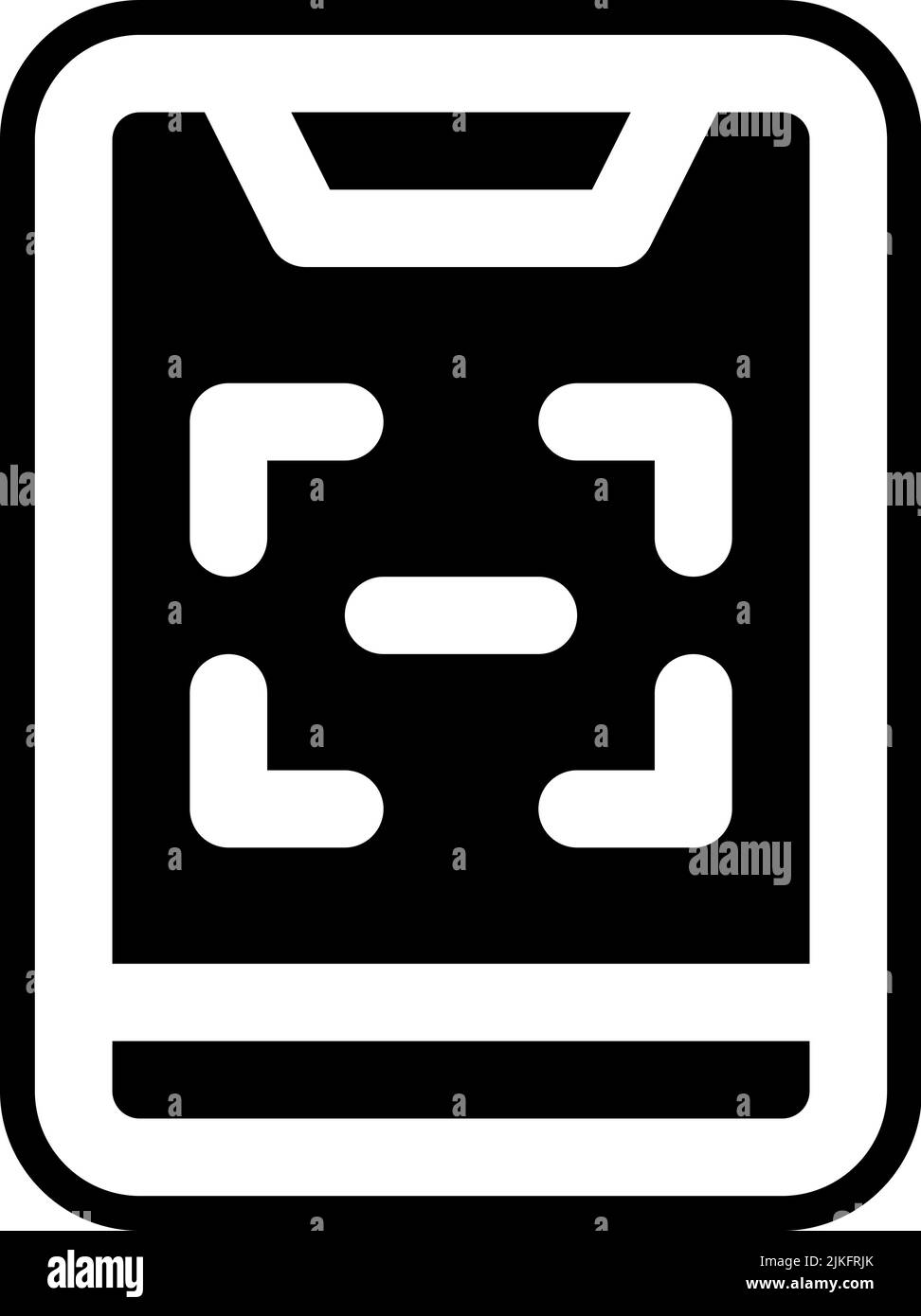 scan icon black vector illustration Stock Vector Image & Art - Alamy