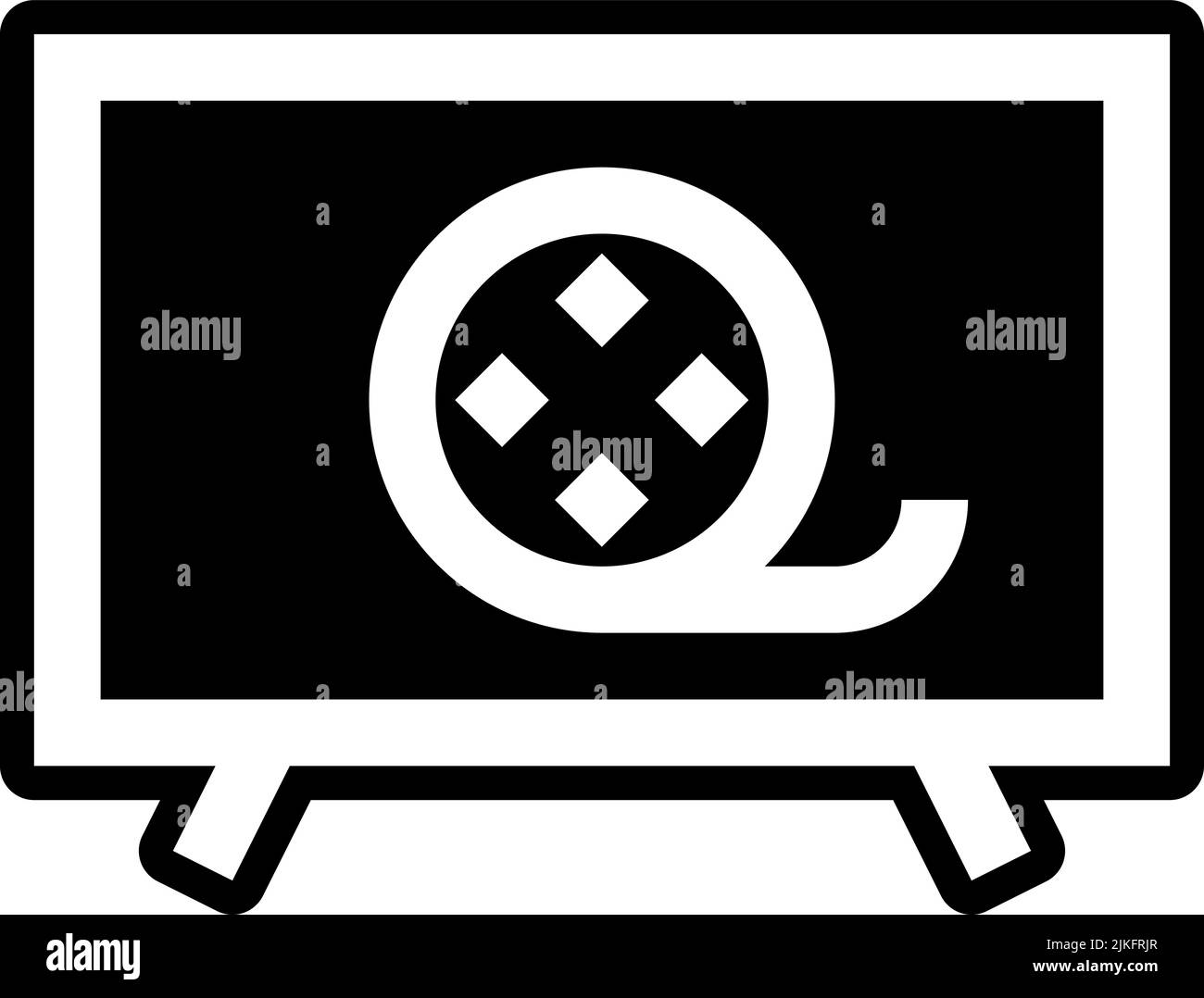 watch movie icon black vector illustration Stock Vector Image & Art - Alamy