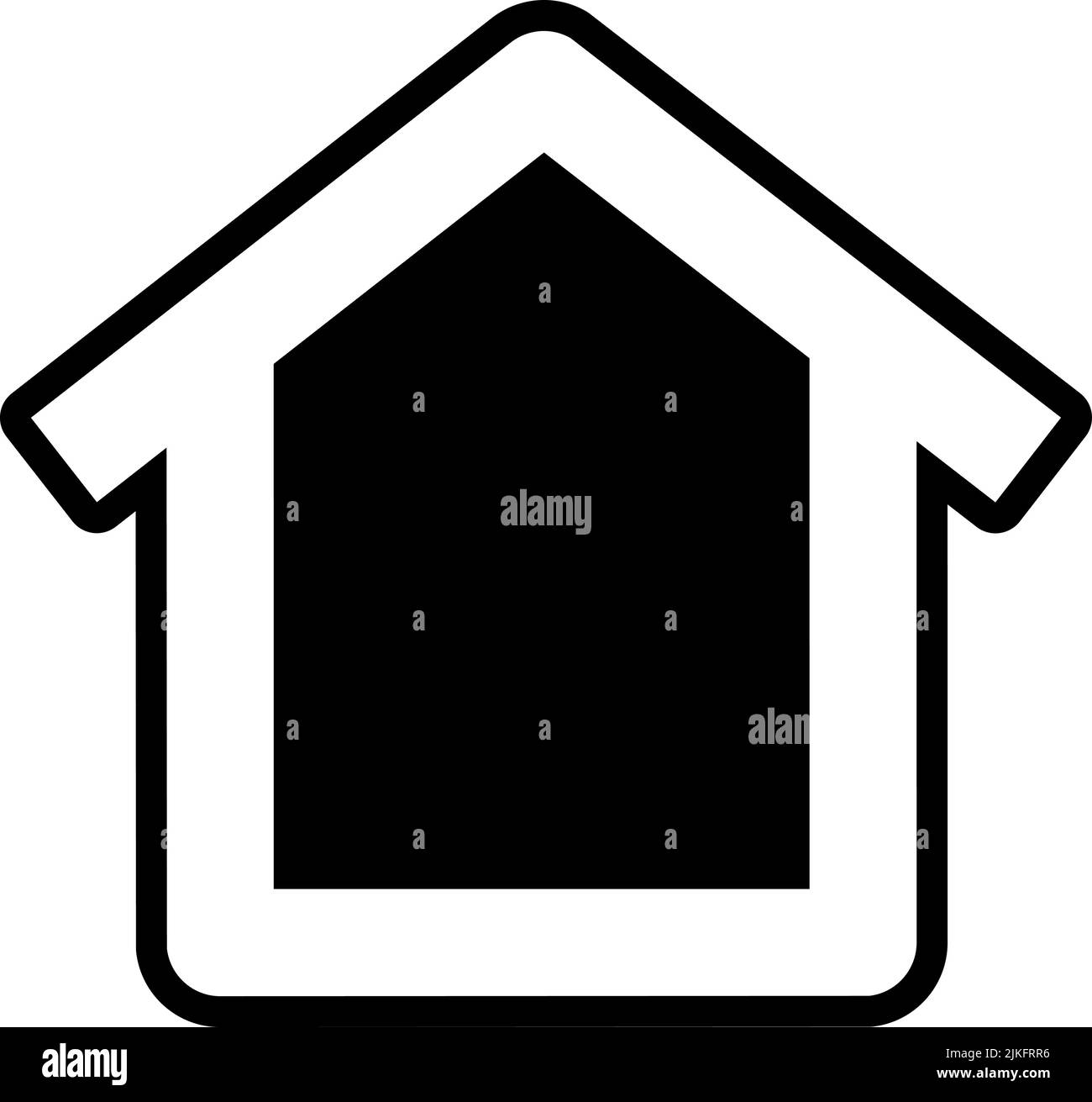 home icon black vector illustration Stock Vector Image & Art - Alamy