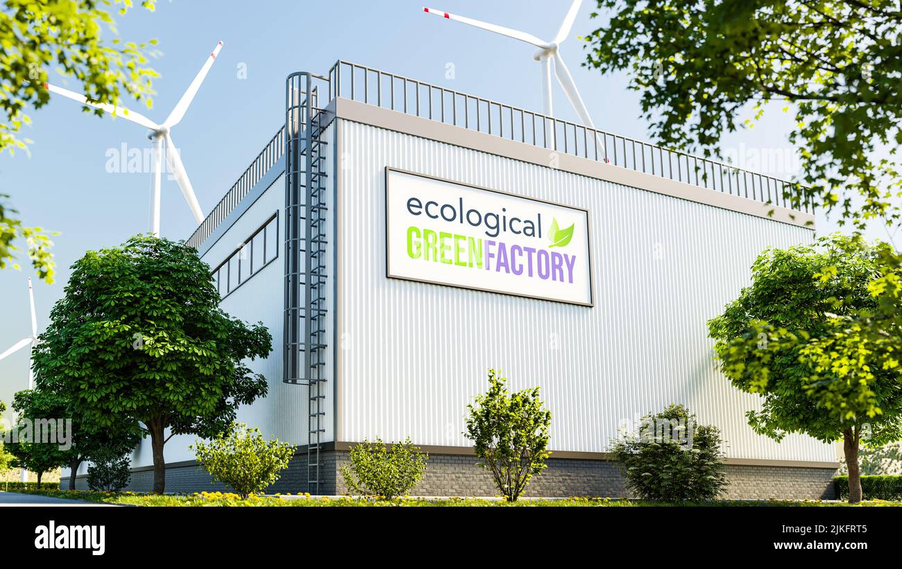 Ecological factory - the concept of the ecological manufacturer's hall ...