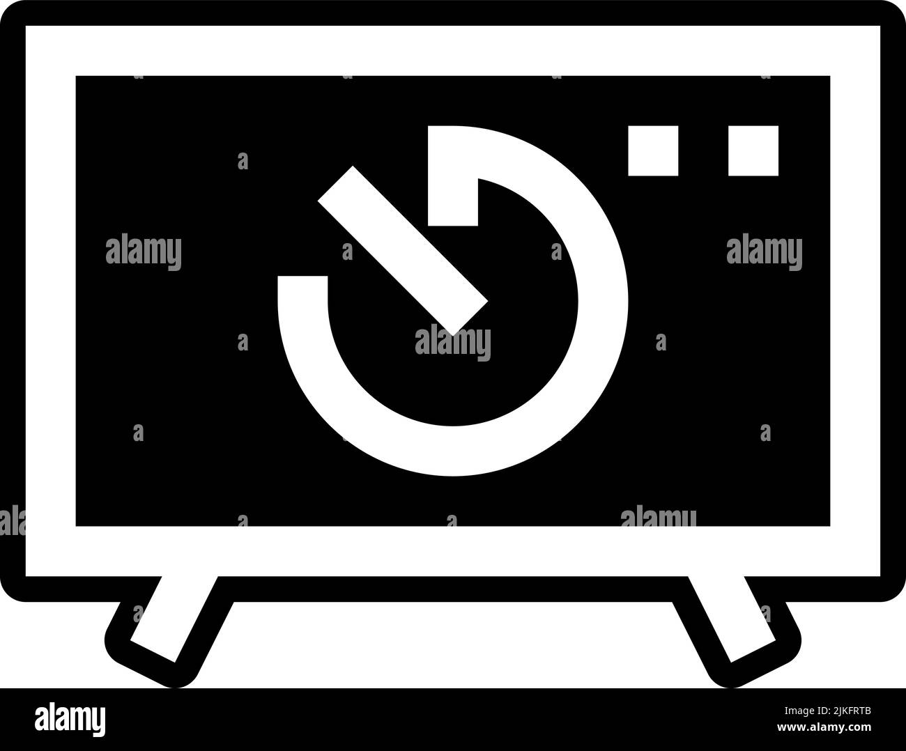 timer icon black vector illustration Stock Vector Image & Art - Alamy