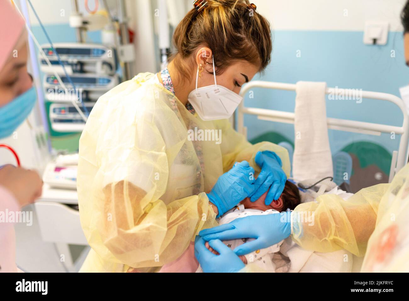 Bronchiolitis epidemic in a hospital pediatric ward Stock Photo - Alamy