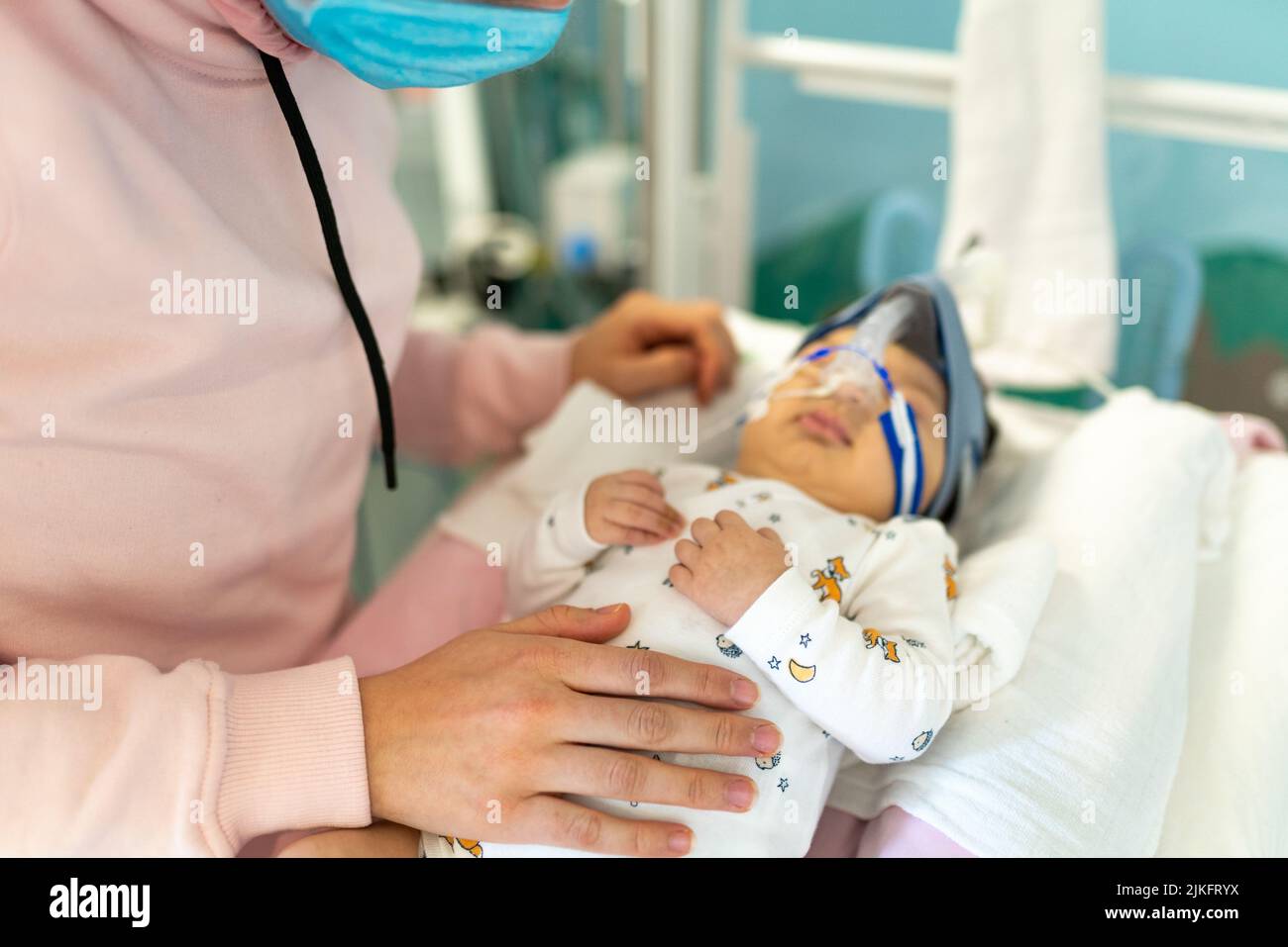 Bronchiolitis epidemic in a hospital pediatric ward Stock Photo - Alamy