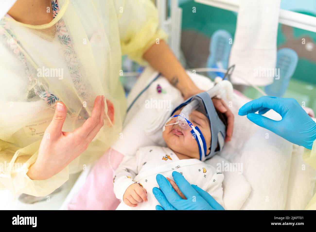 Bronchiolitis epidemic in a hospital pediatric ward Stock Photo - Alamy