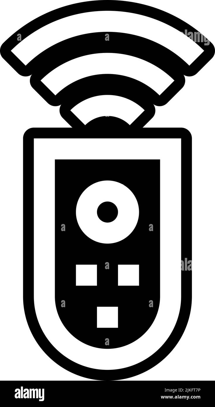remote control icon black vector illustration Stock Vector Image & Art ...