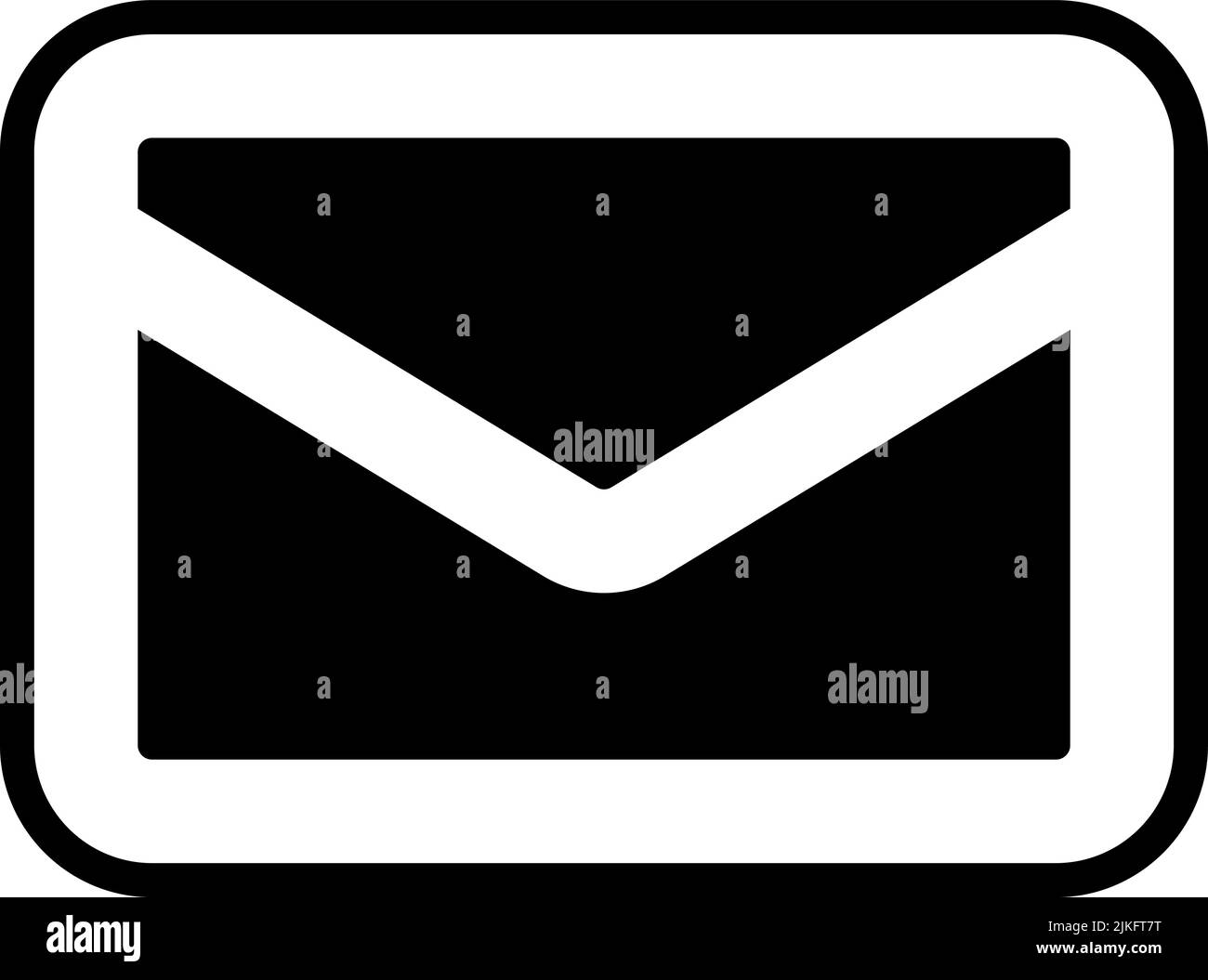 email icon black vector illustration Stock Vector Image & Art - Alamy