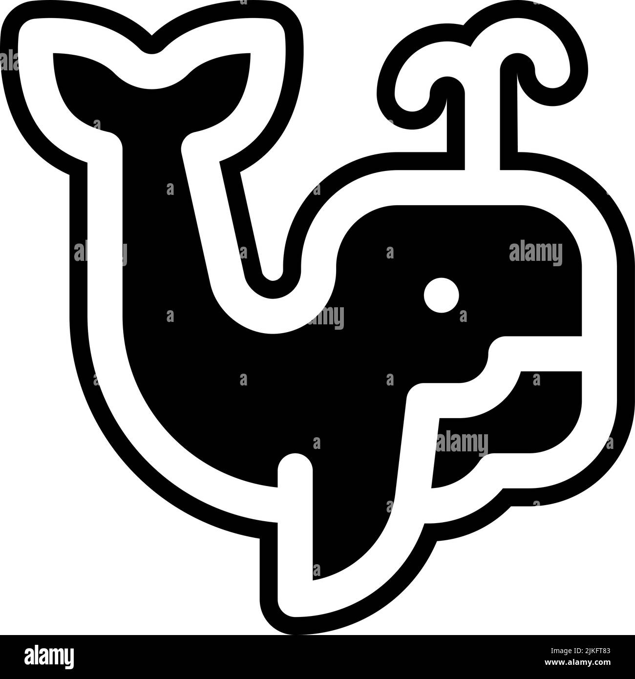 whale icon black vector illustration Stock Vector Image & Art - Alamy