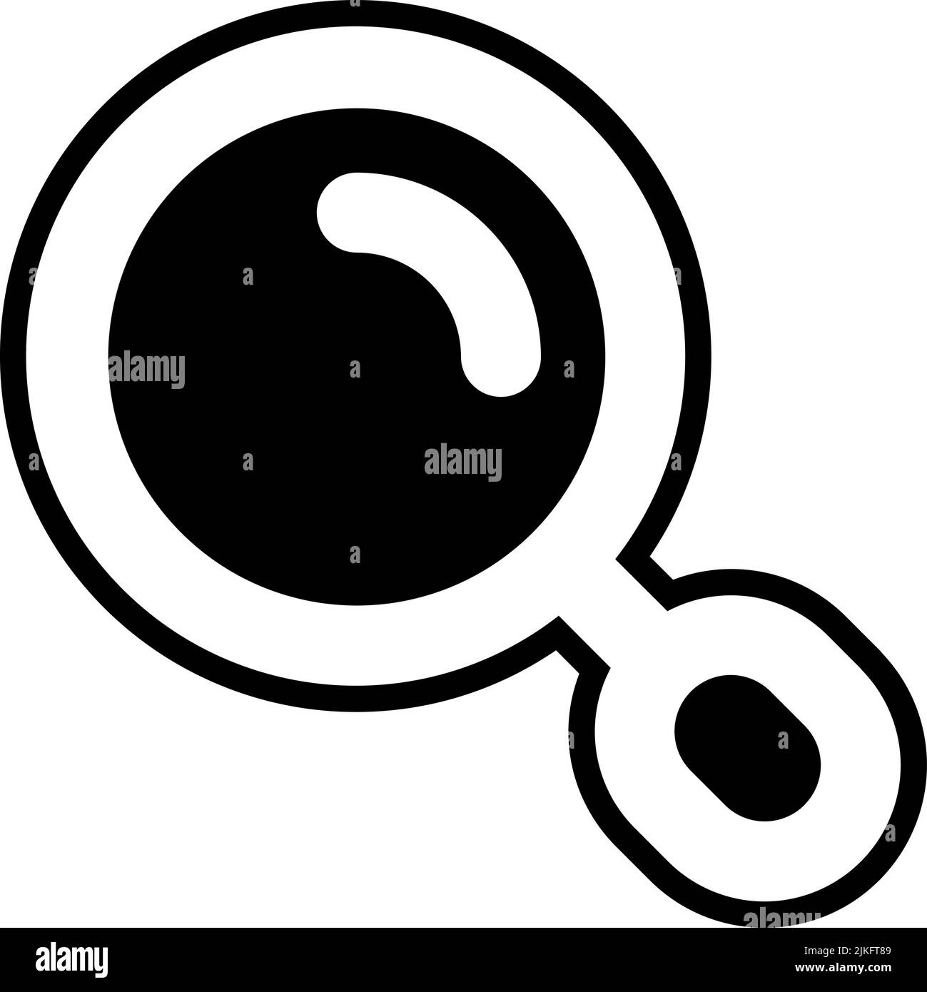 search icon black vector illustration Stock Vector Image & Art - Alamy