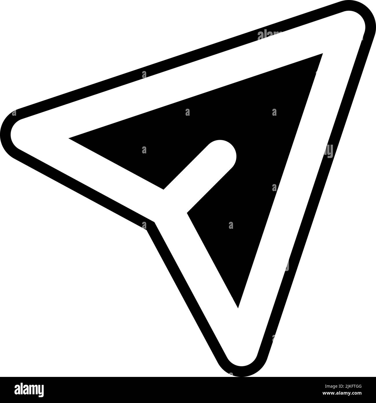 send icon black vector illustration Stock Vector Image & Art - Alamy
