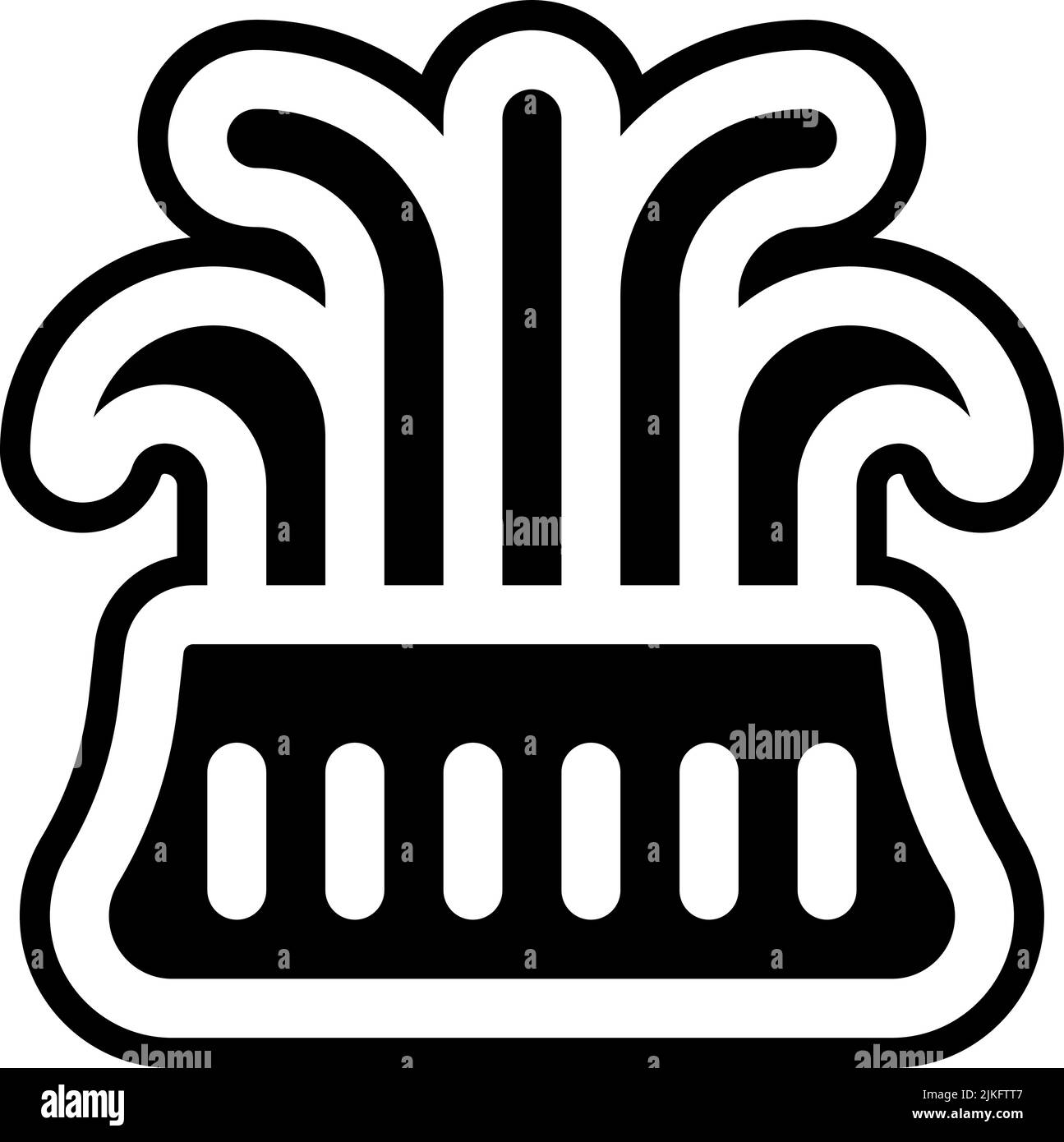 anemone icon black vector illustration Stock Vector Image & Art - Alamy
