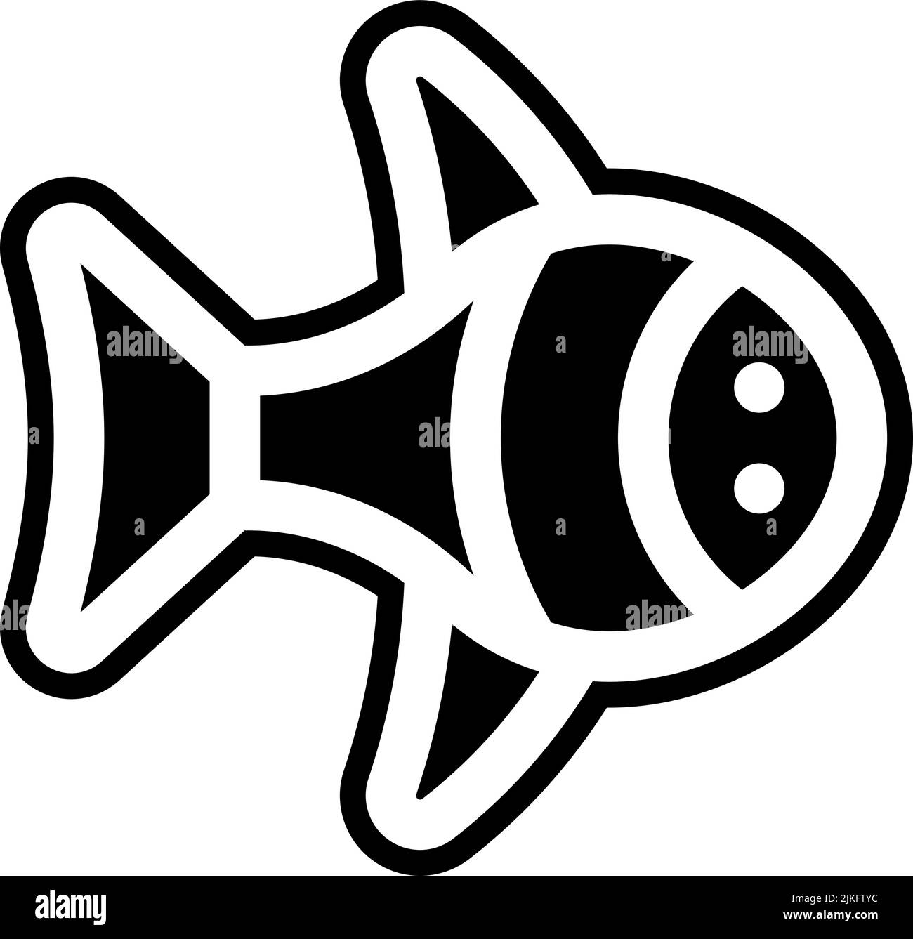 fish icon black vector illustration Stock Vector Image & Art - Alamy