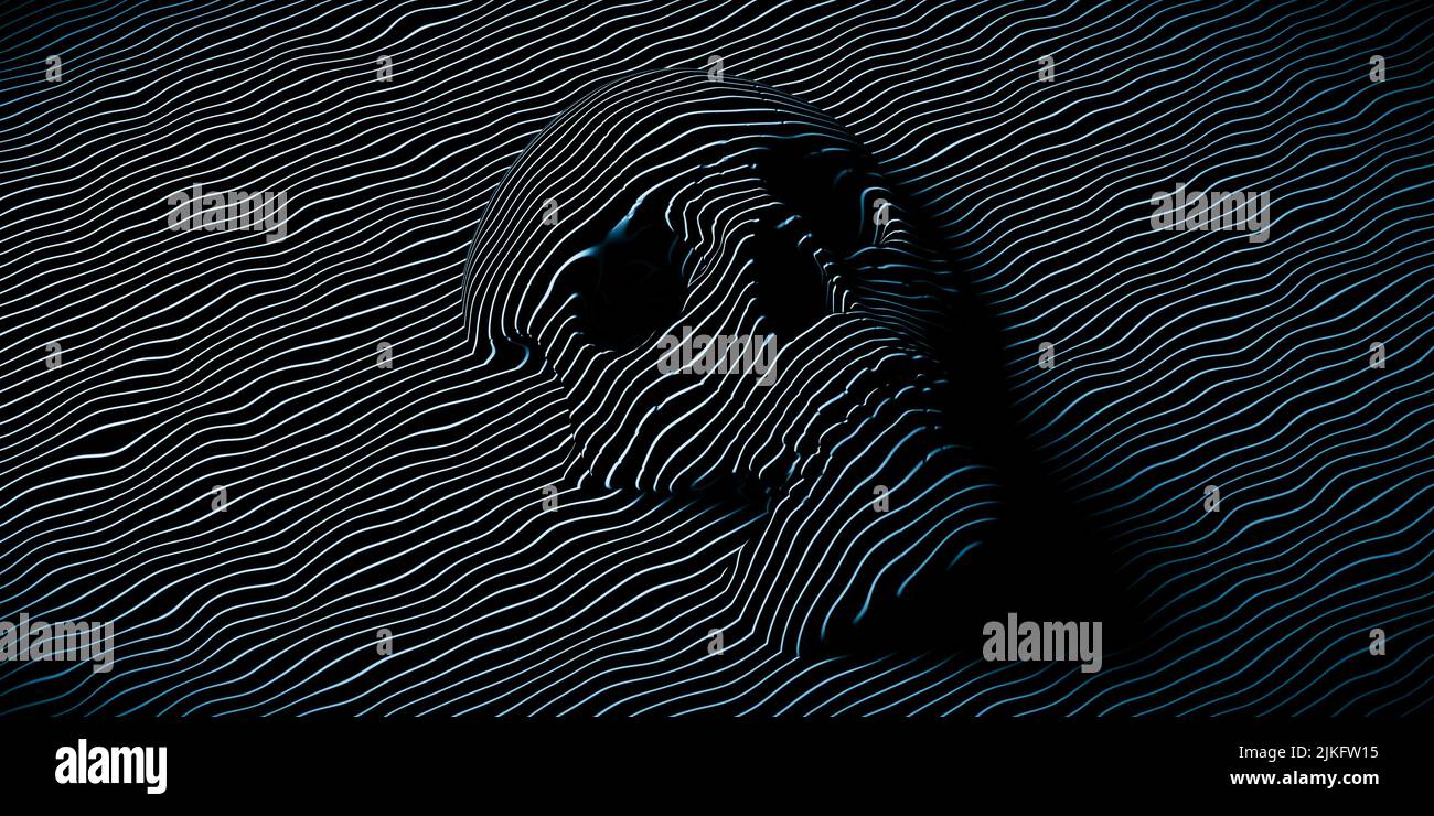 Human skull shape made hi-res stock photography and images - Alamy