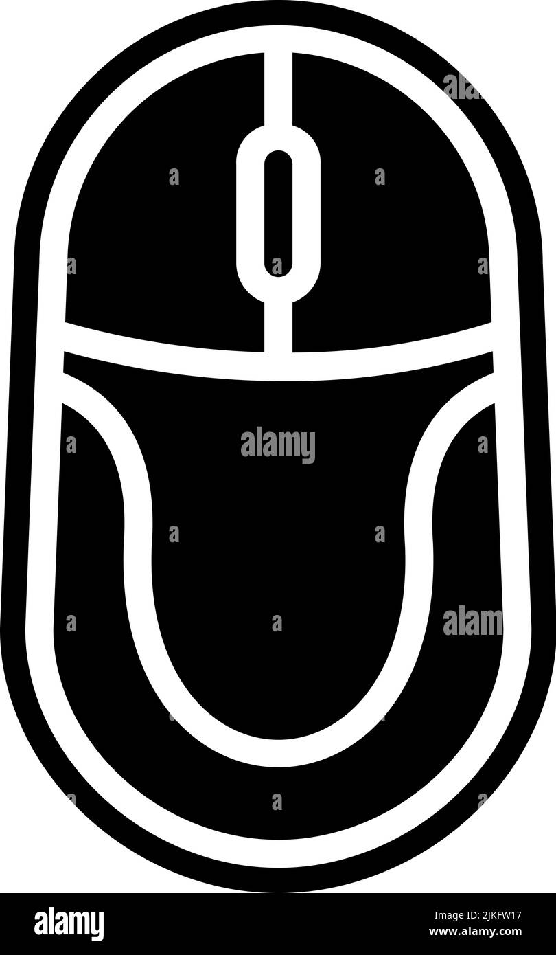 mouse icon black vector illustration Stock Vector Image & Art - Alamy