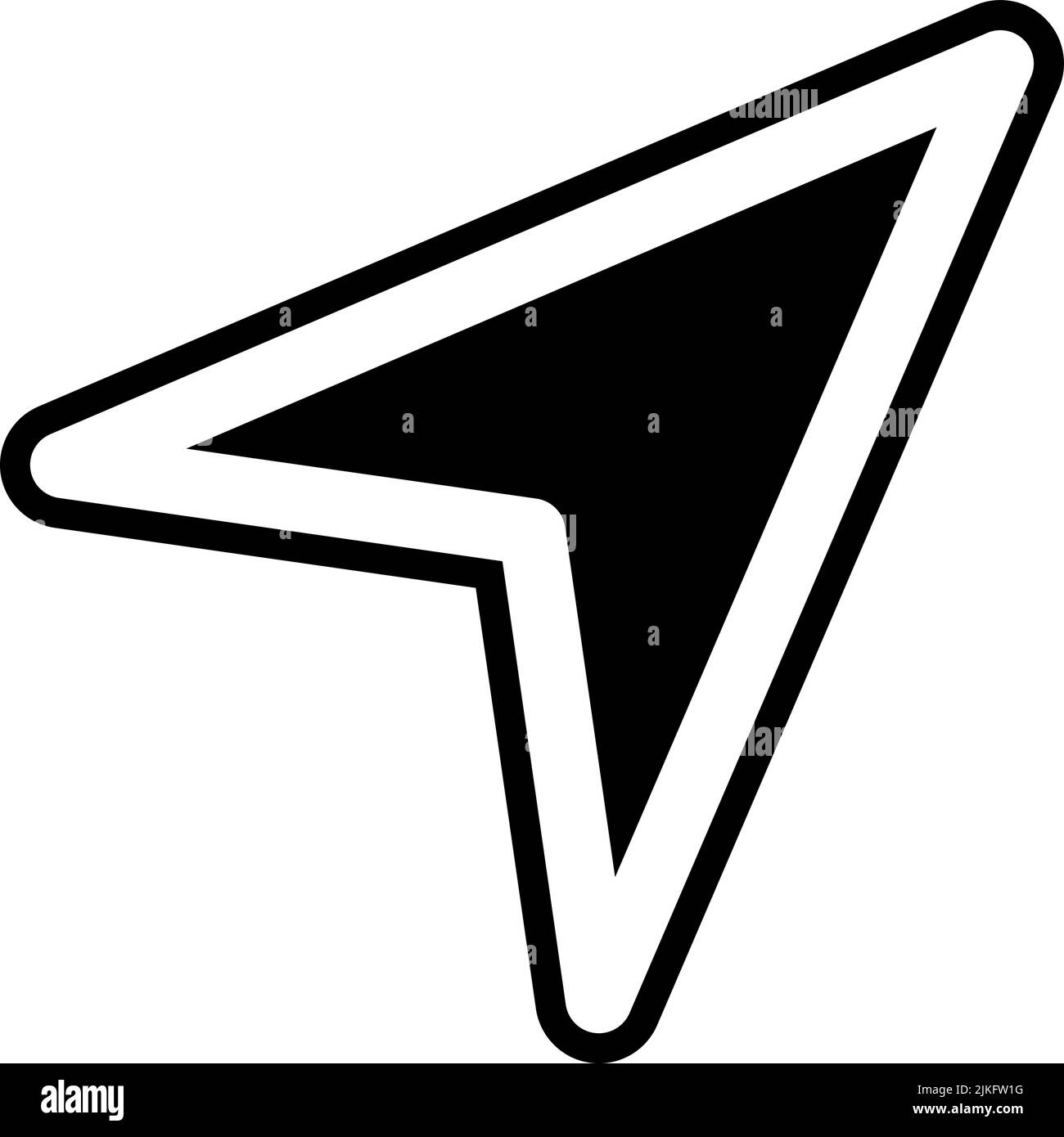 navigation icon black vector illustration Stock Vector Image & Art - Alamy