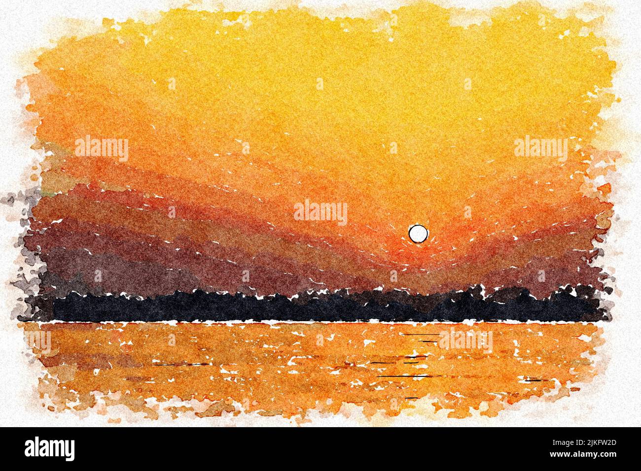 Sunset at Loch Lomond in Scotland during summer Stock Photo - Alamy