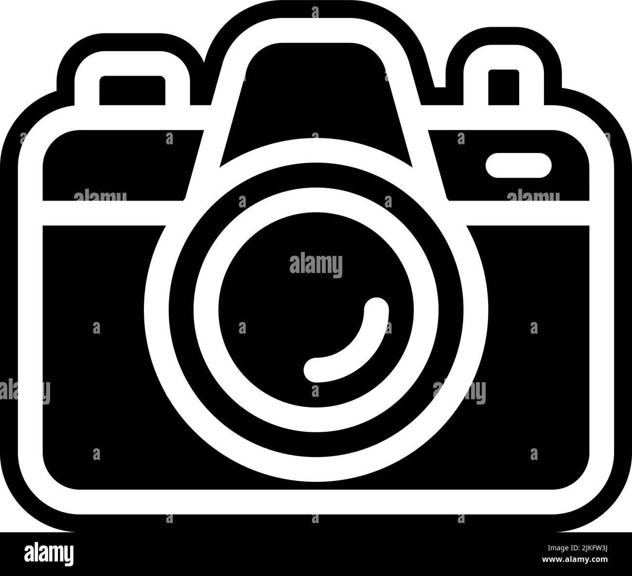 photo camera icon black vector illustration Stock Vector Image & Art ...