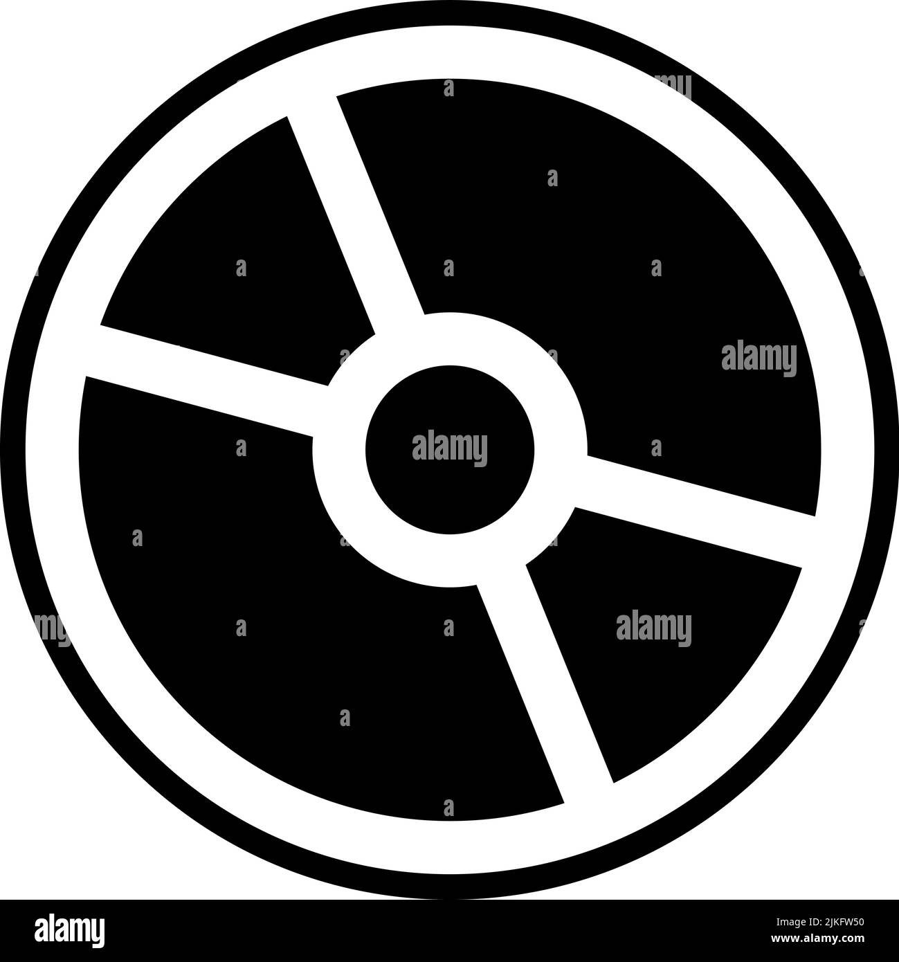 compact disc icon black vector illustration Stock Vector Image & Art ...