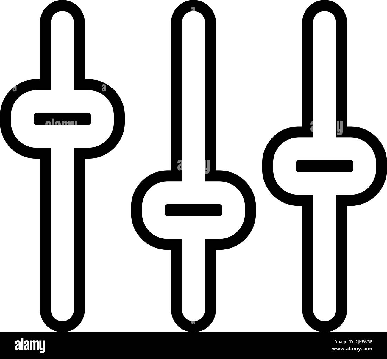equalizer icon black vector illustration Stock Vector Image & Art - Alamy