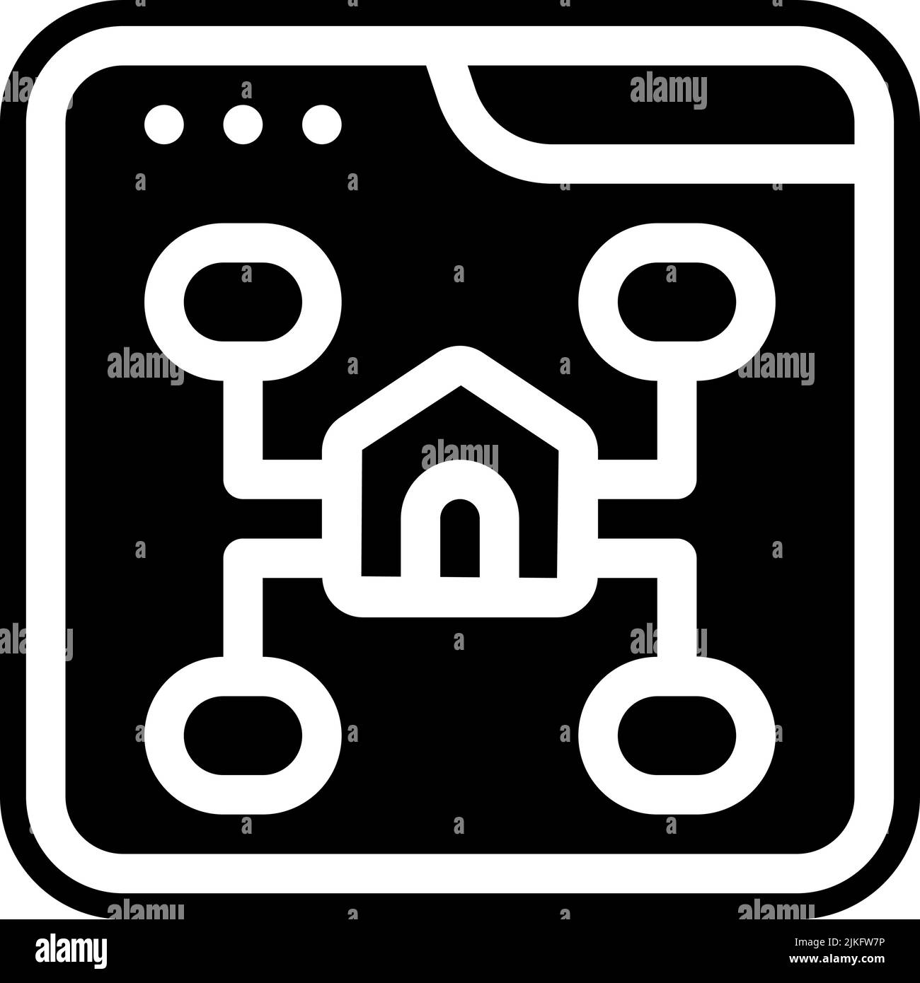 home page icon black vector illustration Stock Vector Image & Art - Alamy
