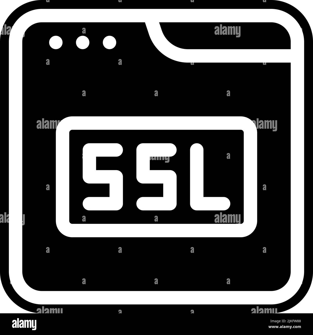 ssl icon black vector illustration Stock Vector Image & Art - Alamy