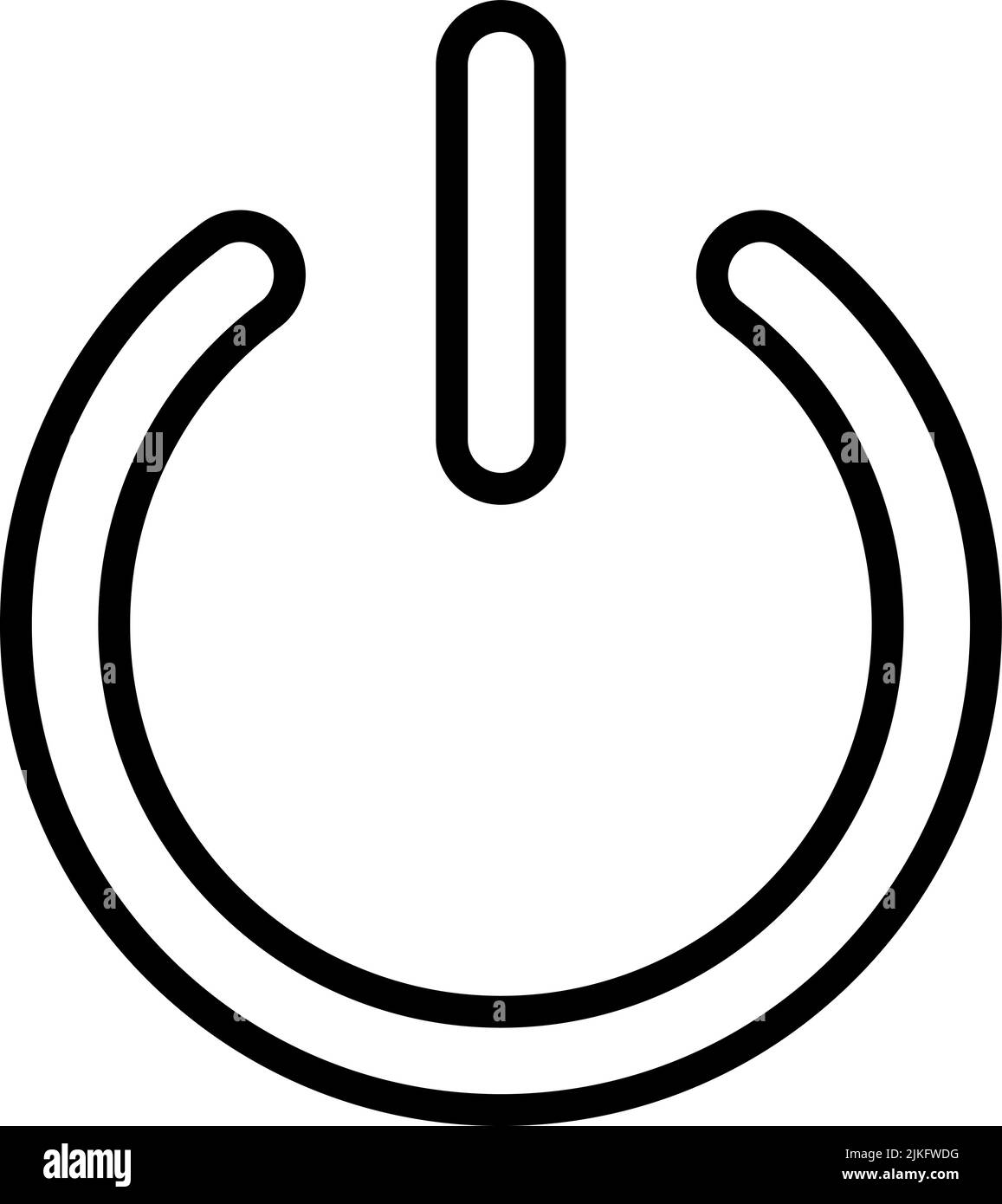 power on icon black vector illustration Stock Vector Image & Art - Alamy