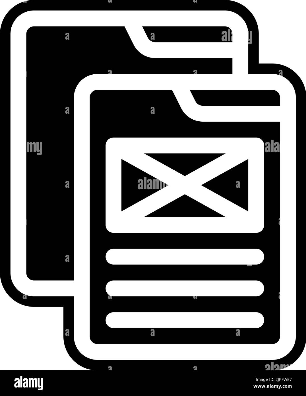 ui design icon black vector illustration Stock Vector Image & Art - Alamy