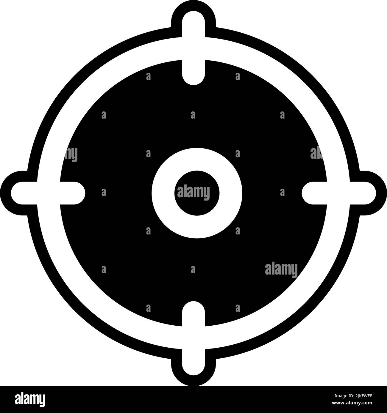focus icon black vector illustration Stock Vector Image & Art - Alamy