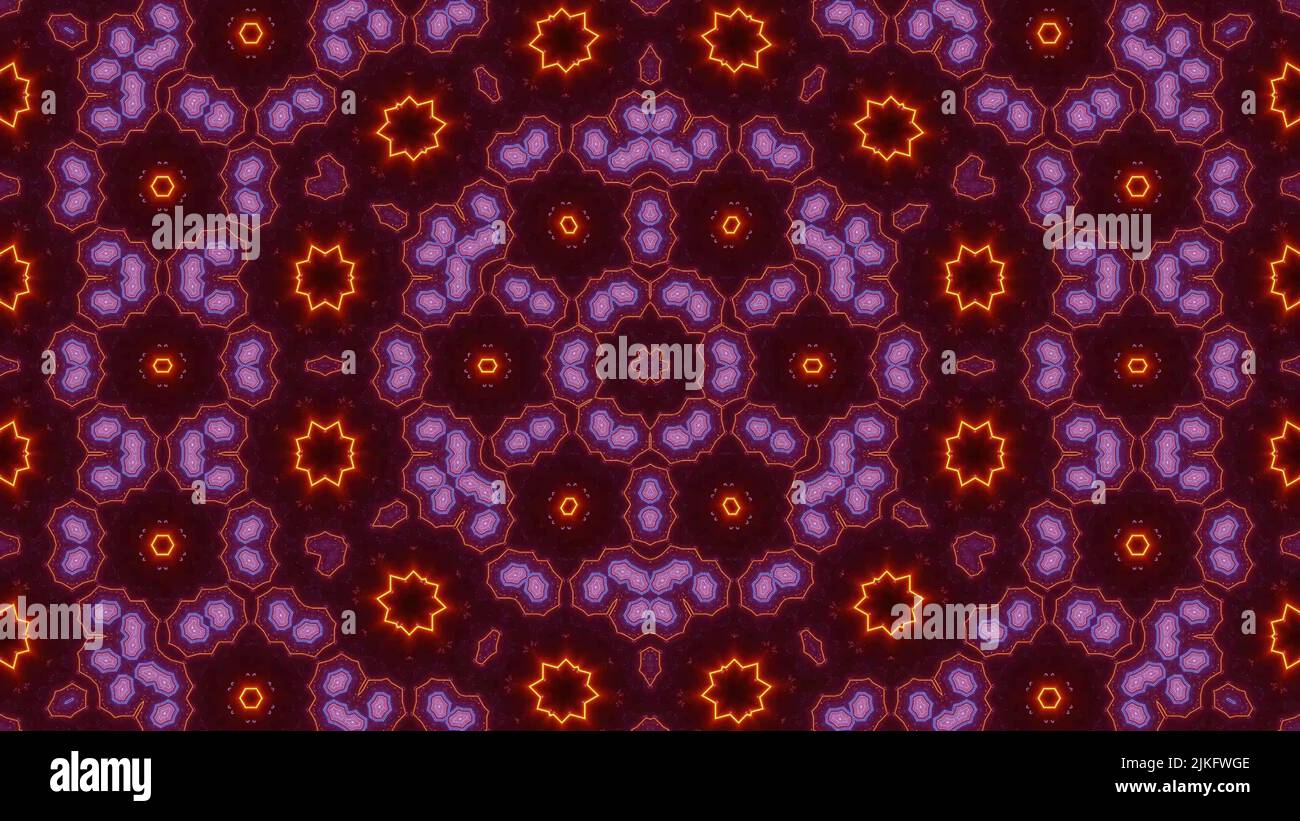Beautiful seamless kaleidoscopic pattern for textile and design Stock ...