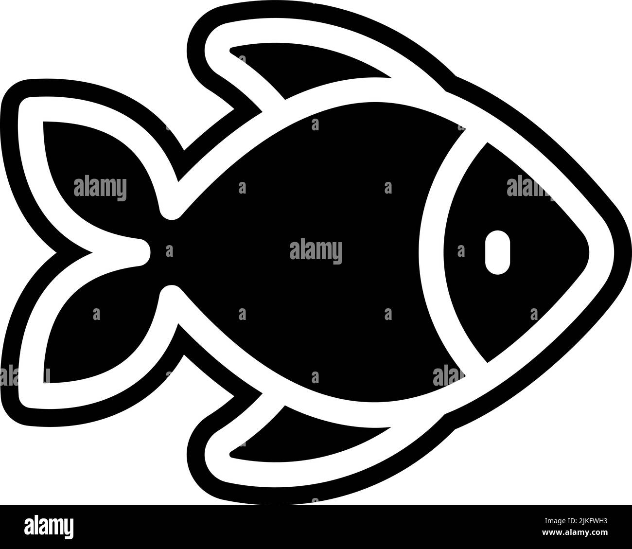 fish icon black vector illustration Stock Vector Image & Art - Alamy