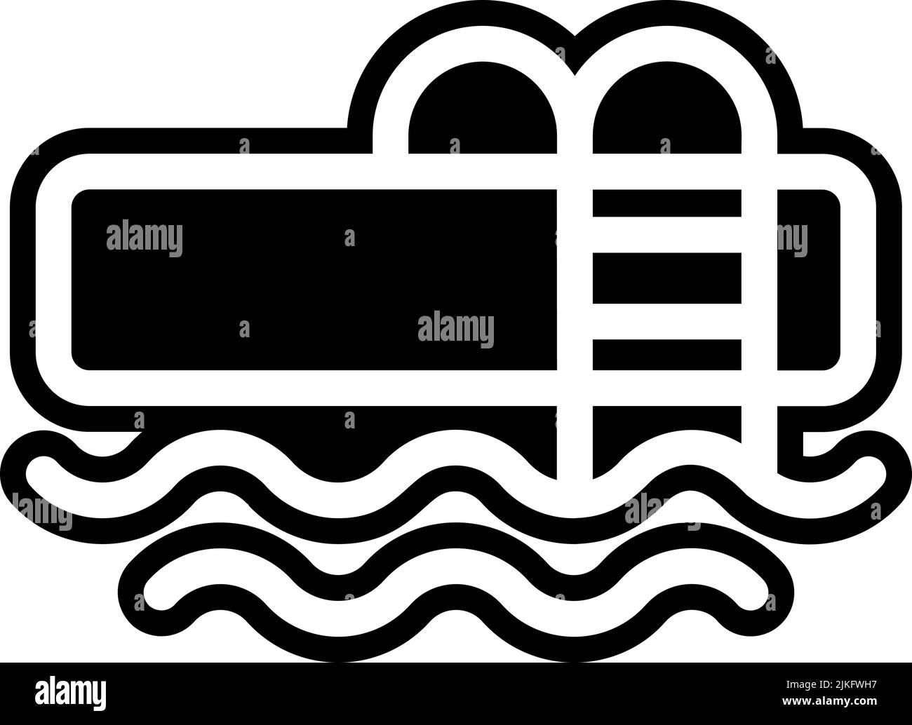 Swim ladder Black and White Stock Photos & Images - Alamy