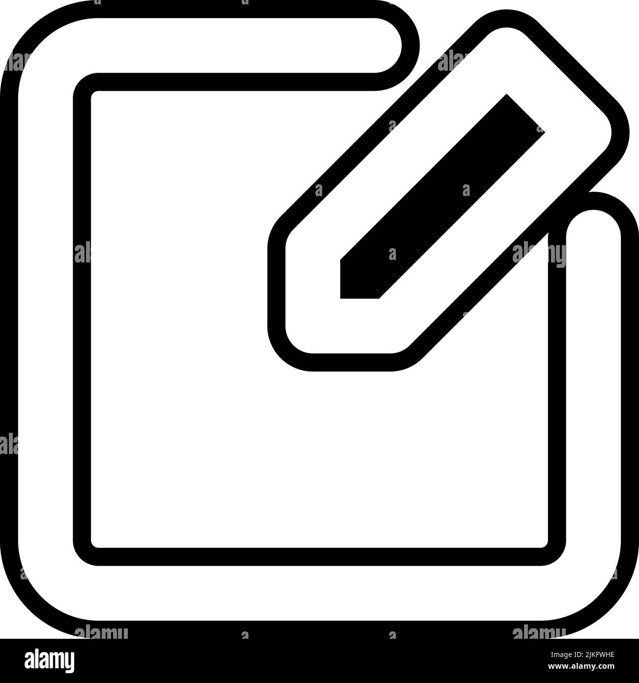 edit icon black vector illustration Stock Vector Image & Art - Alamy