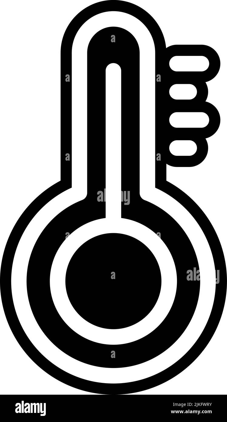temperature icon black vector illustration Stock Vector Image & Art - Alamy