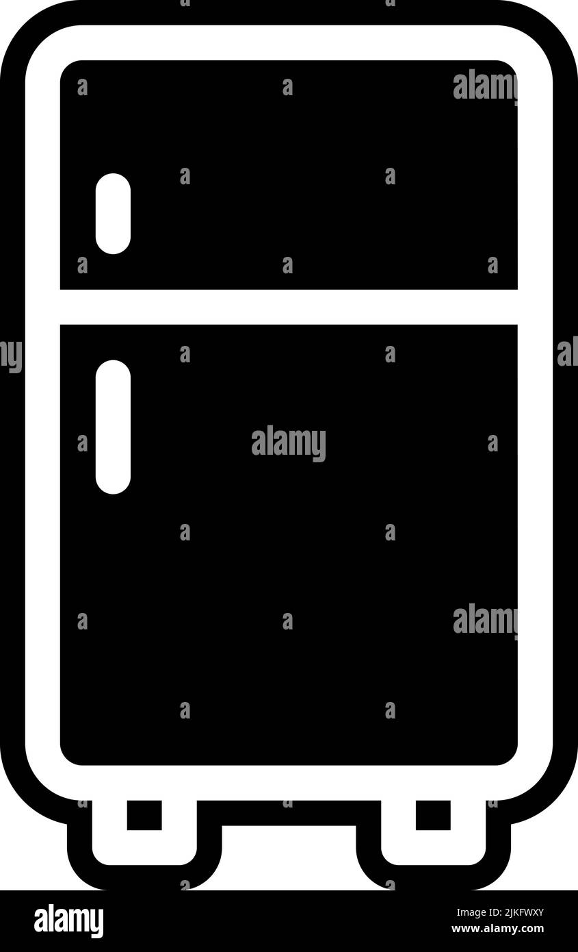 refrigerator icon black vector illustration Stock Vector Image & Art ...