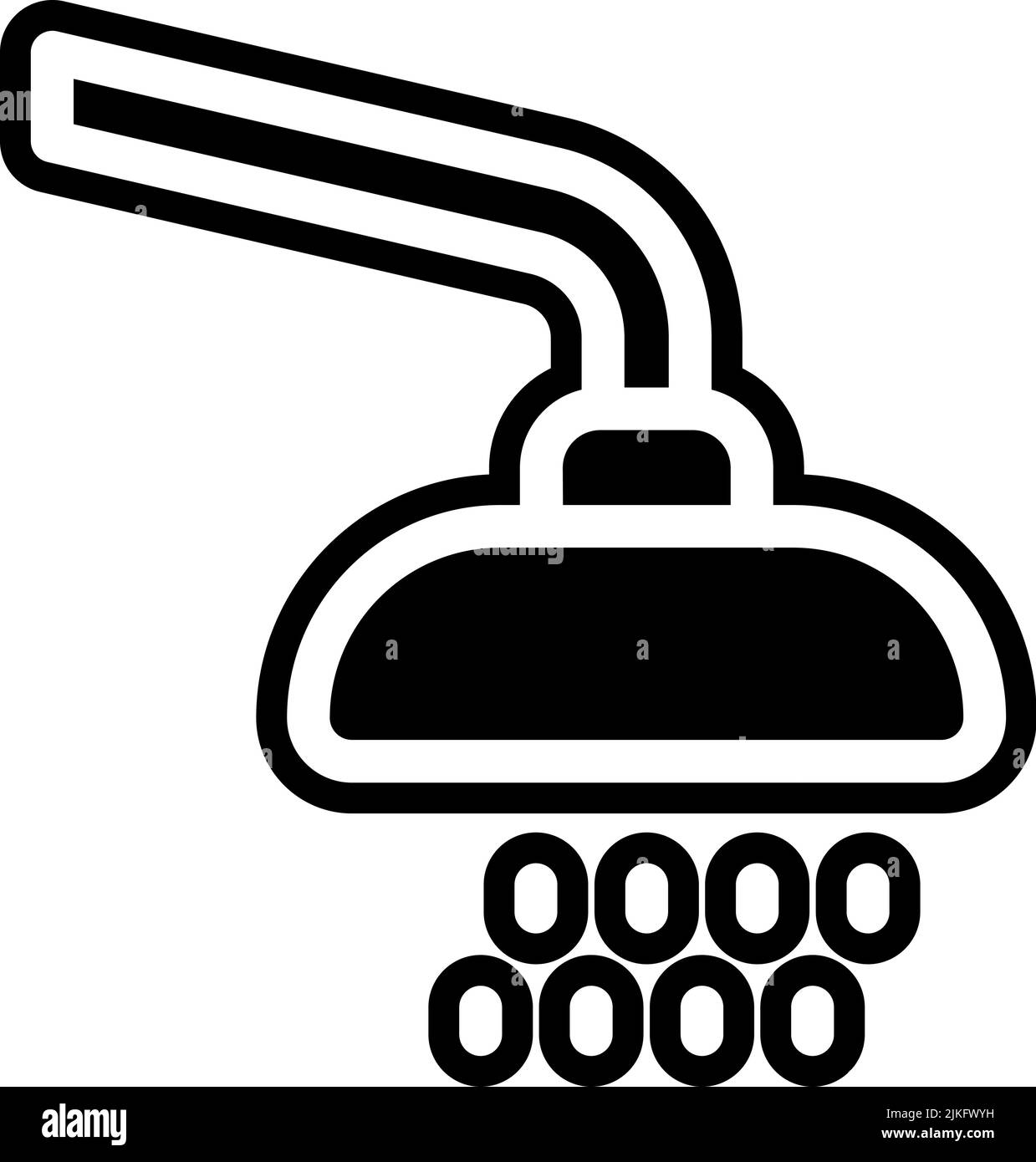 shower head icon black vector illustration Stock Vector Image & Art - Alamy
