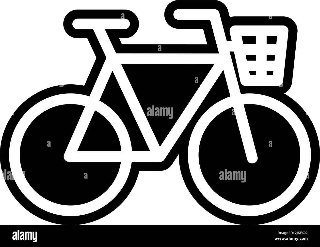 bycicle icon black vector illustration Stock Vector Image & Art - Alamy