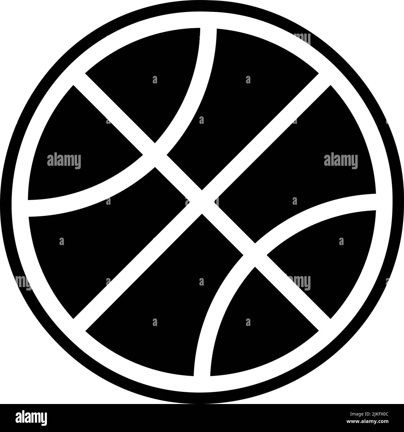 basketball icon black vector illustration Stock Vector Image & Art - Alamy