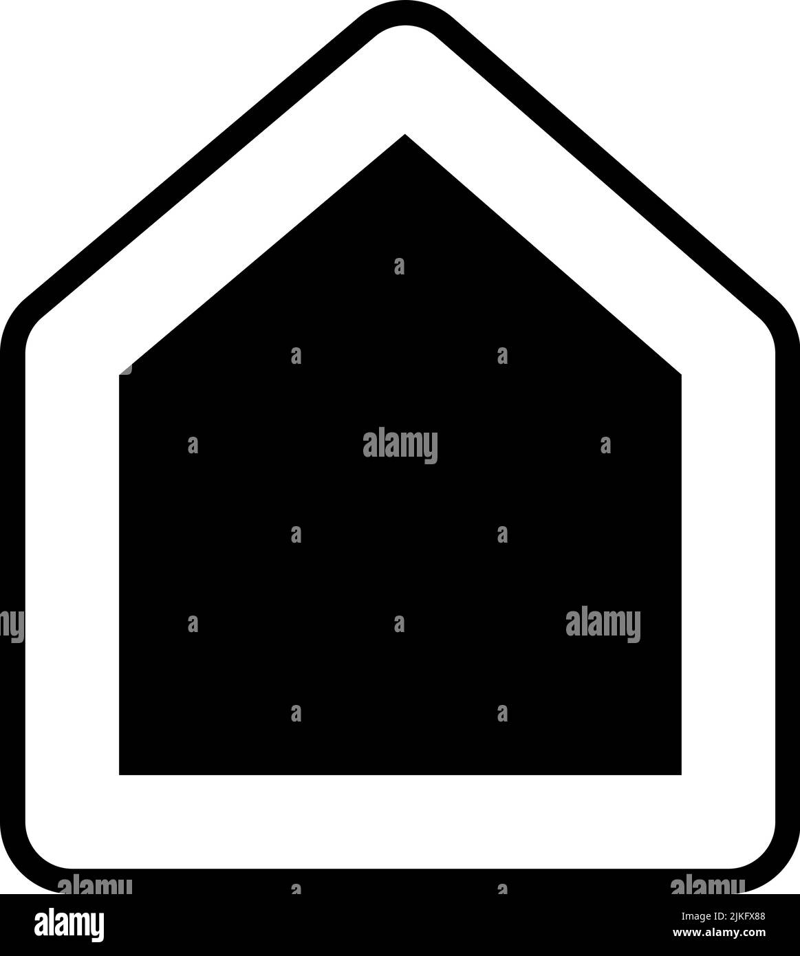 home icon black vector illustration Stock Vector Image & Art - Alamy
