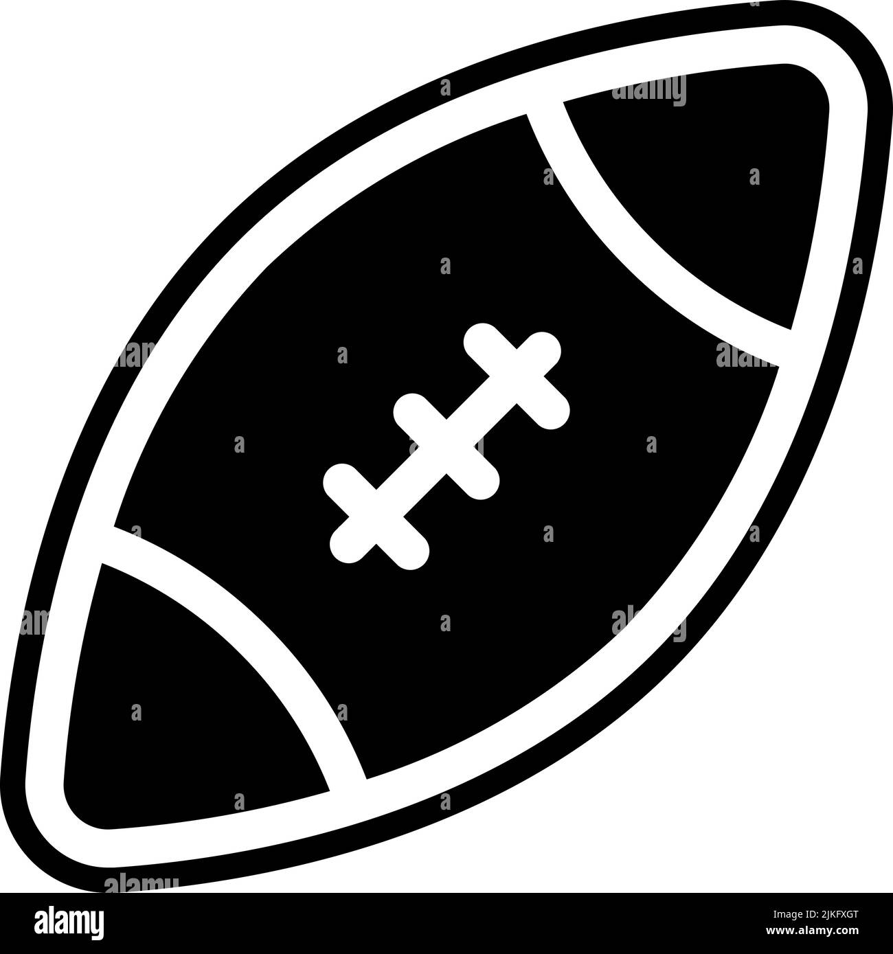rugby ball icon black vector illustration Stock Vector Image & Art - Alamy