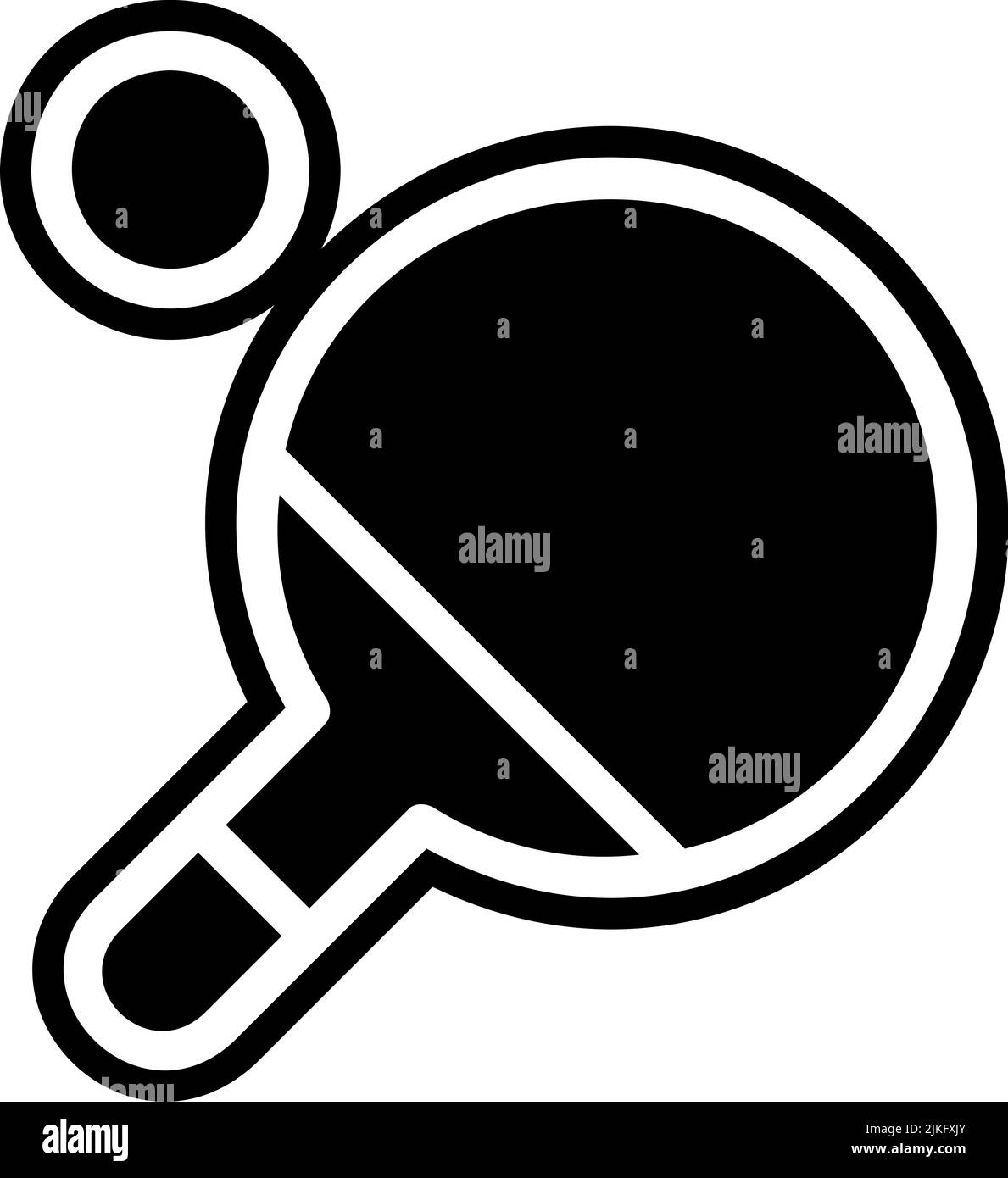 ping pong icon black vector illustration Stock Vector Image & Art - Alamy