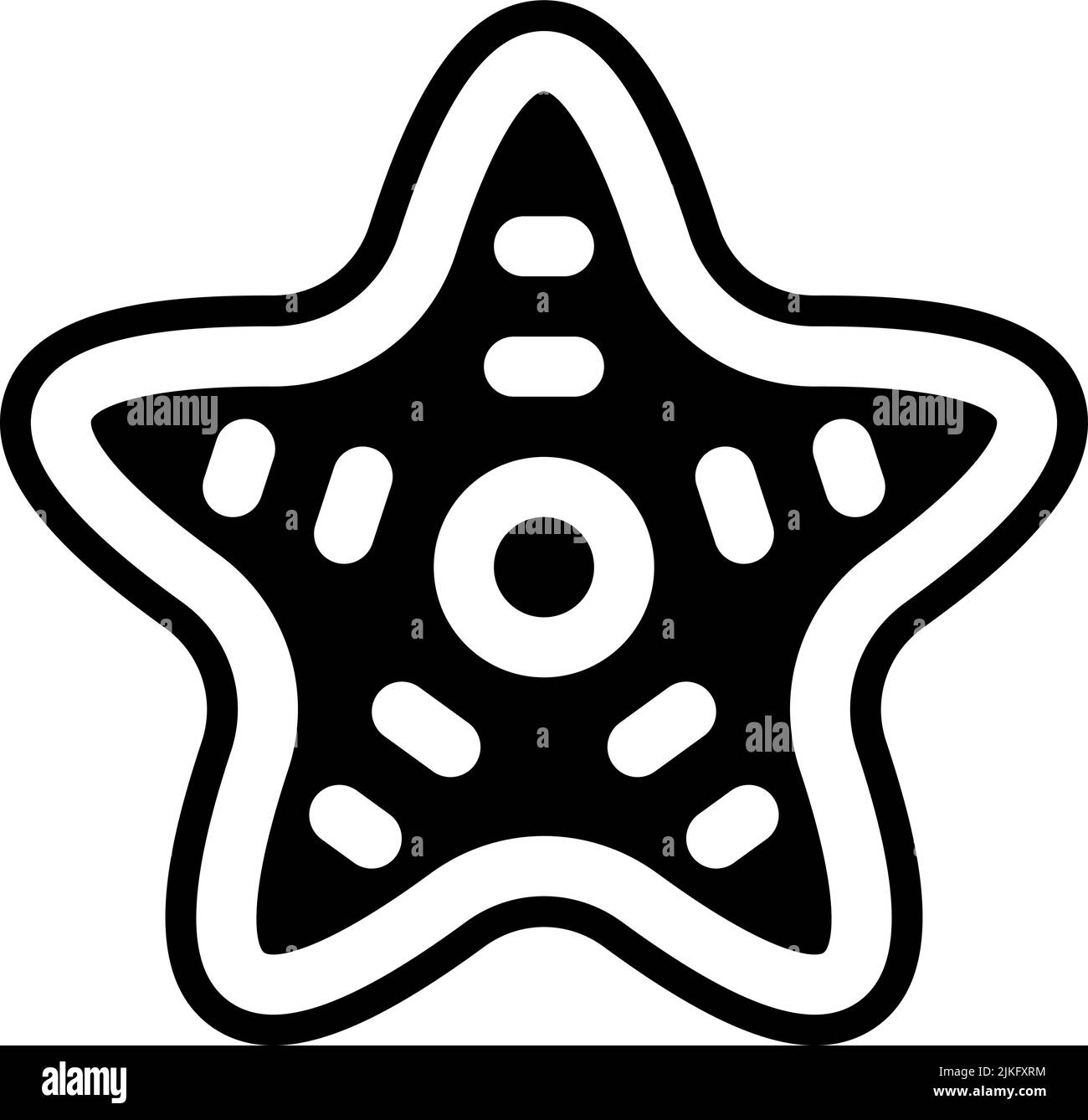 starfish icon black vector illustration Stock Vector Image & Art - Alamy