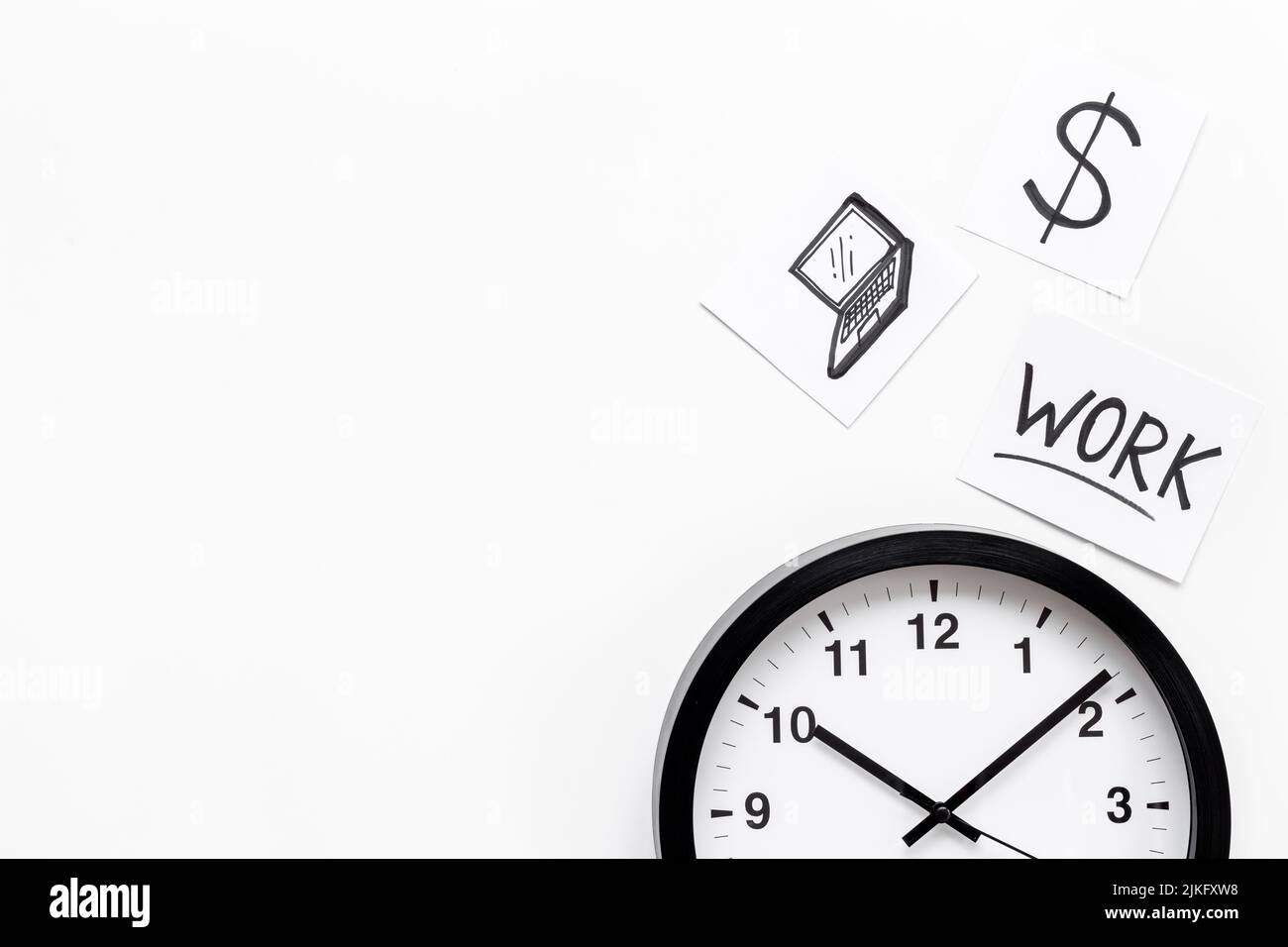 Clock and time icons hi-res stock photography and images - Alamy