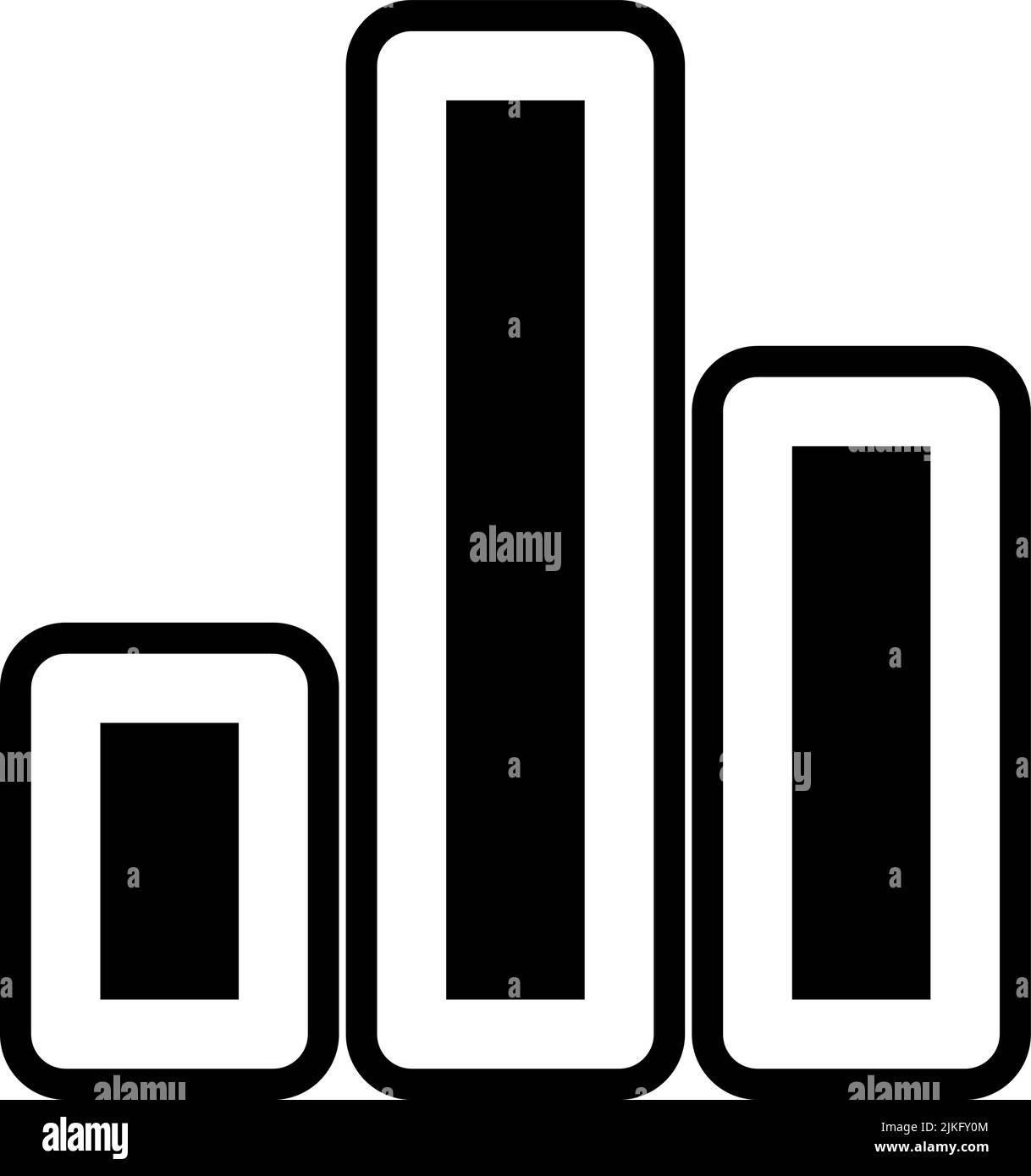 graph icon black vector illustration Stock Vector Image & Art - Alamy