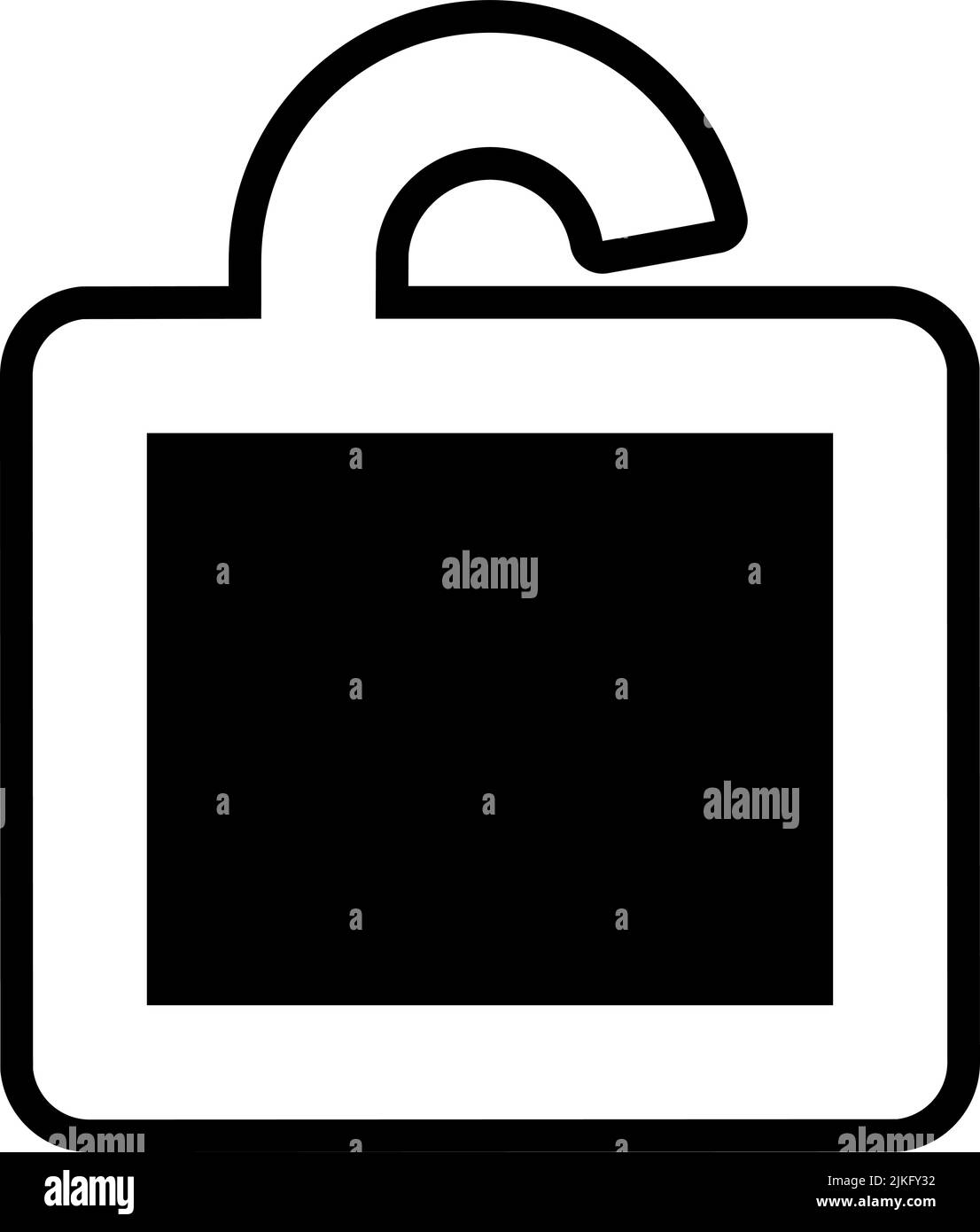 unlock icon black vector illustration Stock Vector Image & Art - Alamy