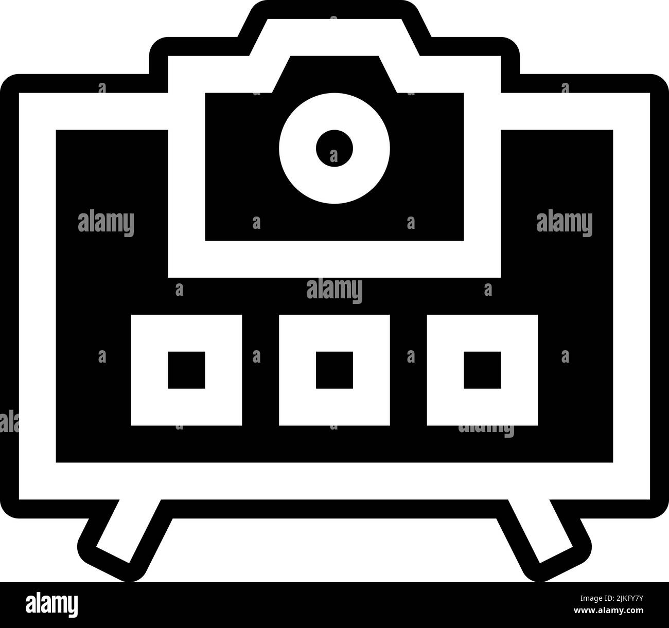 camera icon black vector illustration Stock Vector Image & Art - Alamy