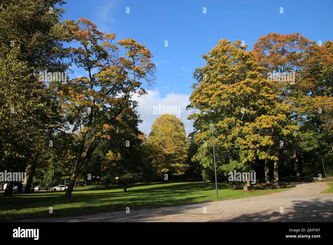 City nature and architecture in Helsinki, Finland, September 2019 ...