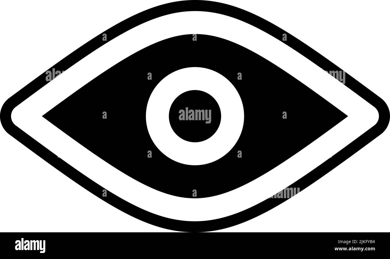 visible icon black vector illustration Stock Vector Image & Art - Alamy