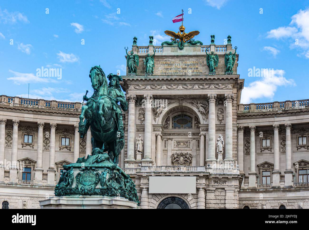 Bronze sculpture in the Hofburg Palace in Vienna, Austria Stock Photo ...