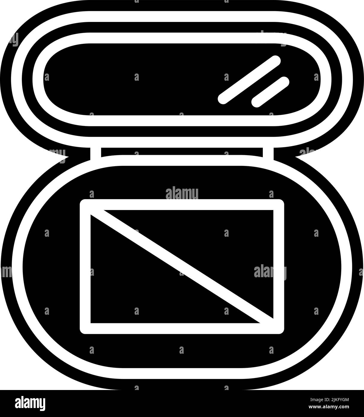 blusher icon black vector illustration Stock Vector Image & Art - Alamy