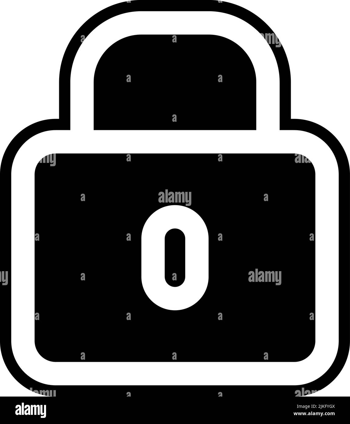 lock icon black vector illustration Stock Vector Image & Art - Alamy